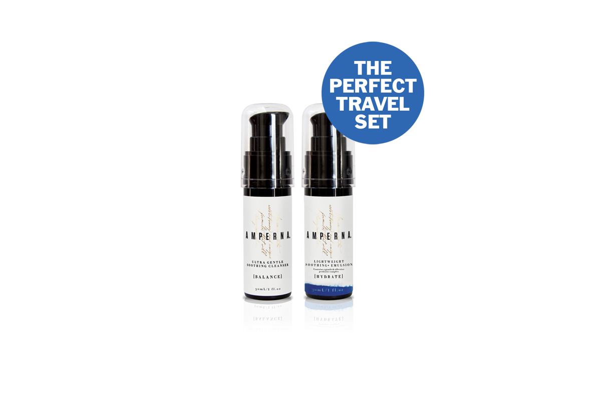 Cleanser + Moisturiser Travel Kit – AMPERNA®
